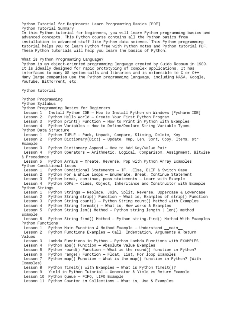Example | PDF | Python (Programming Language) | Cross Platform Software