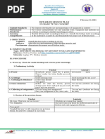 Detailed Lesson Plan in Tle Kitchen Utensils and Equipment | PDF ...