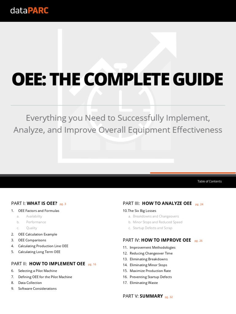 OEE Guide - Final-Dataparc | PDF | Systems Science | Business