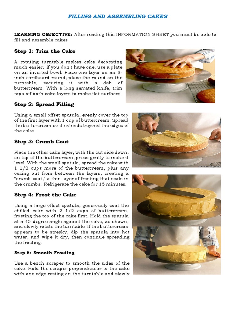 Filling and Assembling Cakes | PDF
