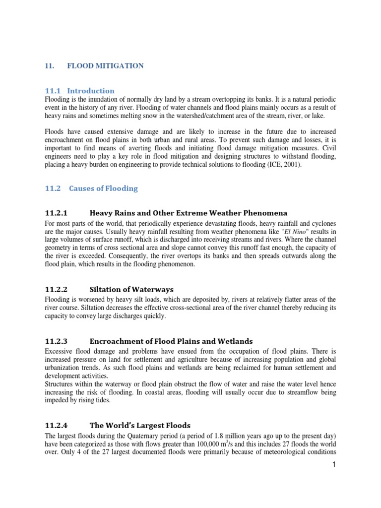 1112 Flood Mitigation and Routing | Download Free PDF | Flood | Surface ...