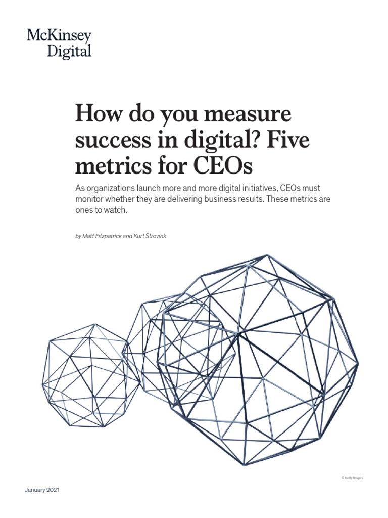 How Do You Measure Success in Digital? Five Metrics For Ceos | PDF ...