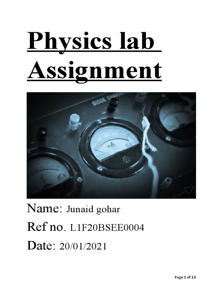 Physics Lab RLC Series Circuit | PDF | Resonance | Electronic Filter