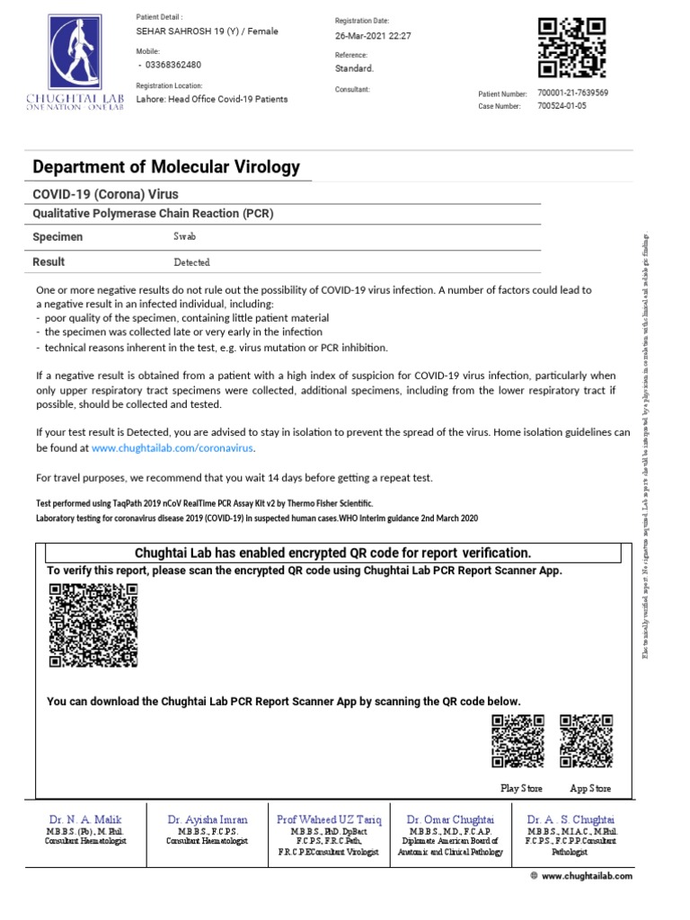 ReportViewer - Aspx 1617332609 Converted. | PDF | Polymerase Chain Reaction | Pathology