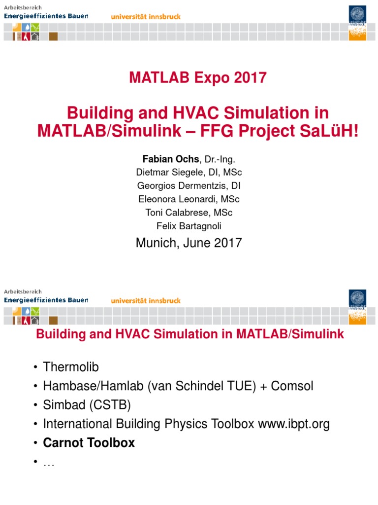 Building and Hvac Simulation in Matlab/Simulink - FFG Project Salüh! | PDF | Clothes Dryer ...