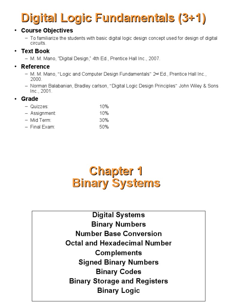 Digital Logic Fundamentals (3+1) | PDF | Subtraction | Binary Coded Decimal