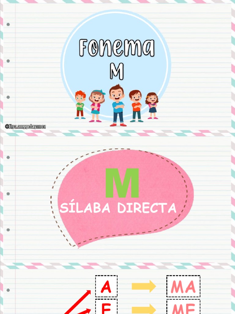 Actividades y juegos con el fonema M | PDF