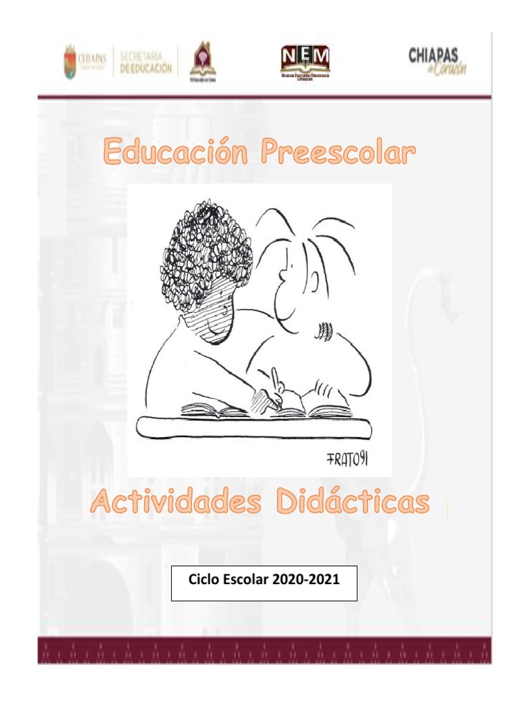 Actividades Para Segundo Grado Preescolar Pdf Educación De La