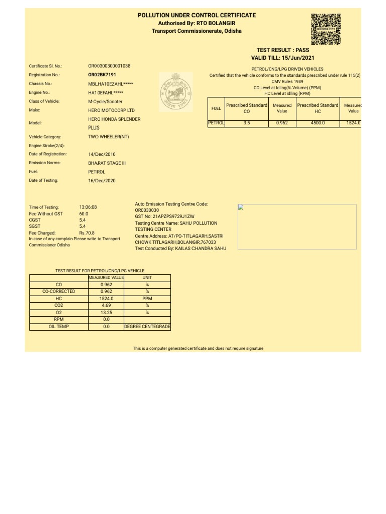 Https Vahan - Parivahan.gov - in Puc Views PucPublic - XHTML | PDF ...