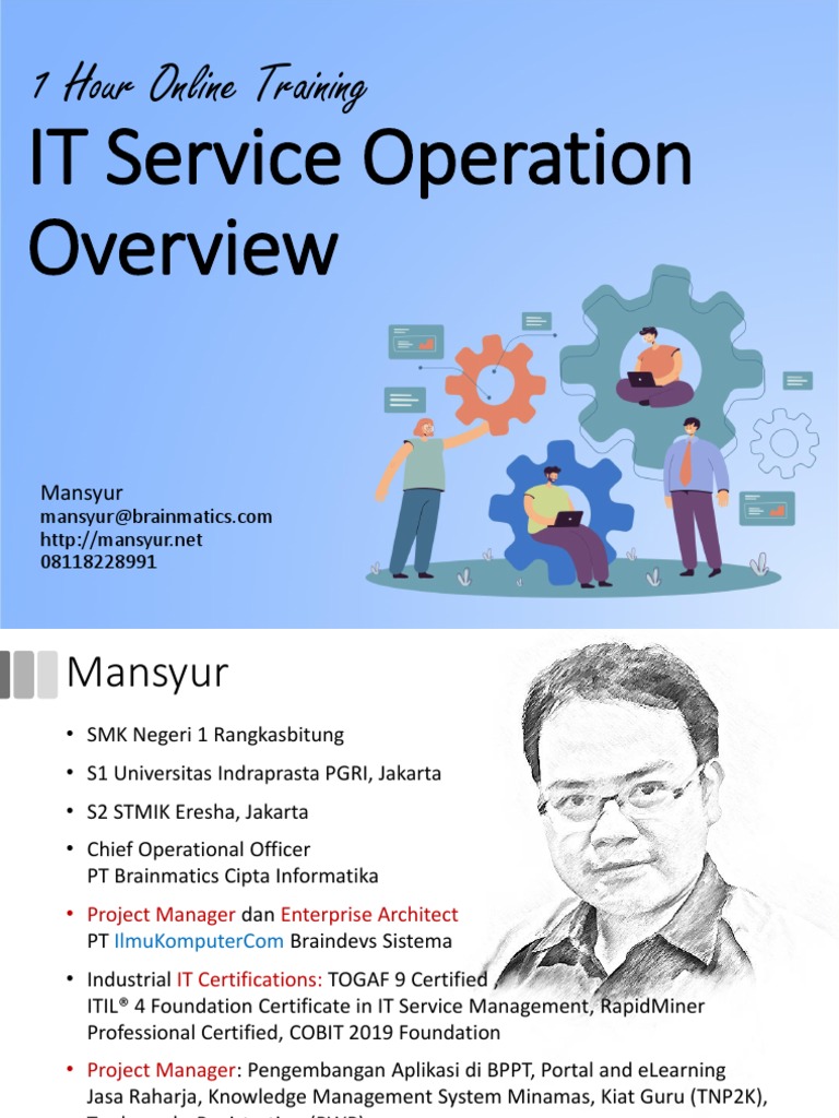 1 Hour Online Training: IT Service Operation | PDF | Software As A ...