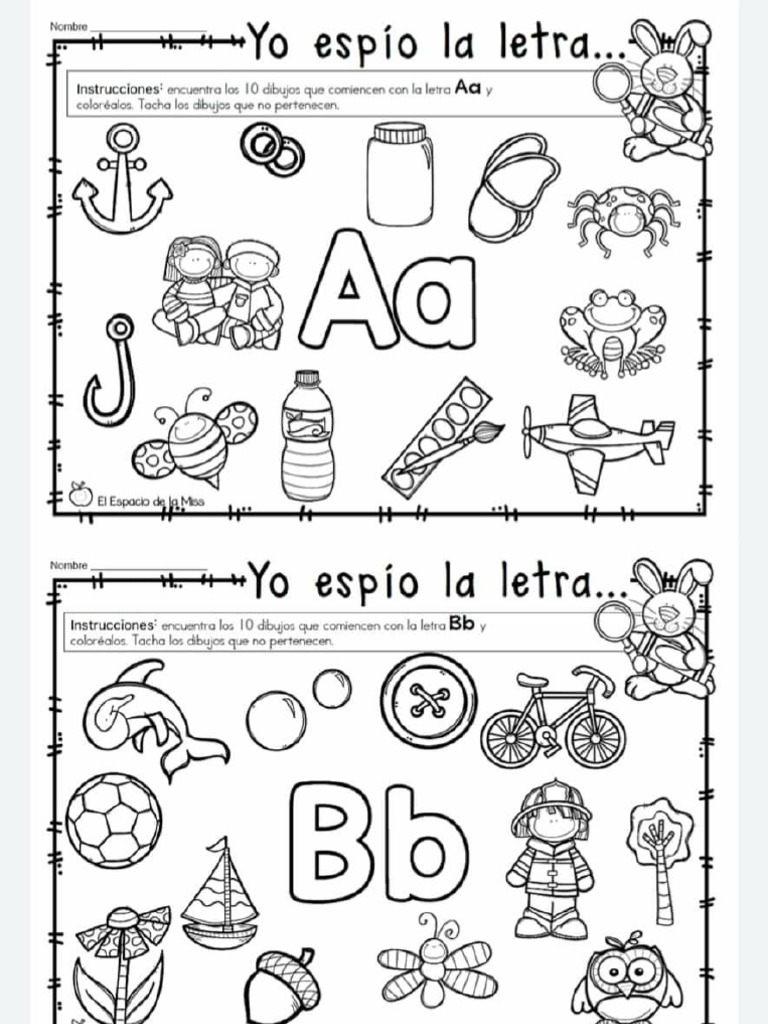 Cuaderno Yo Espio La Letra PDF | PDF