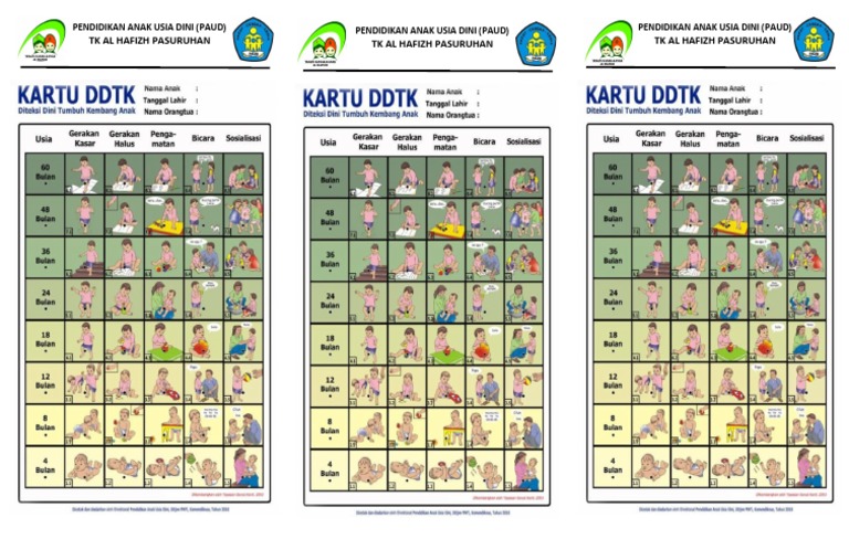 1.1.4 Kartu DDTK | PDF