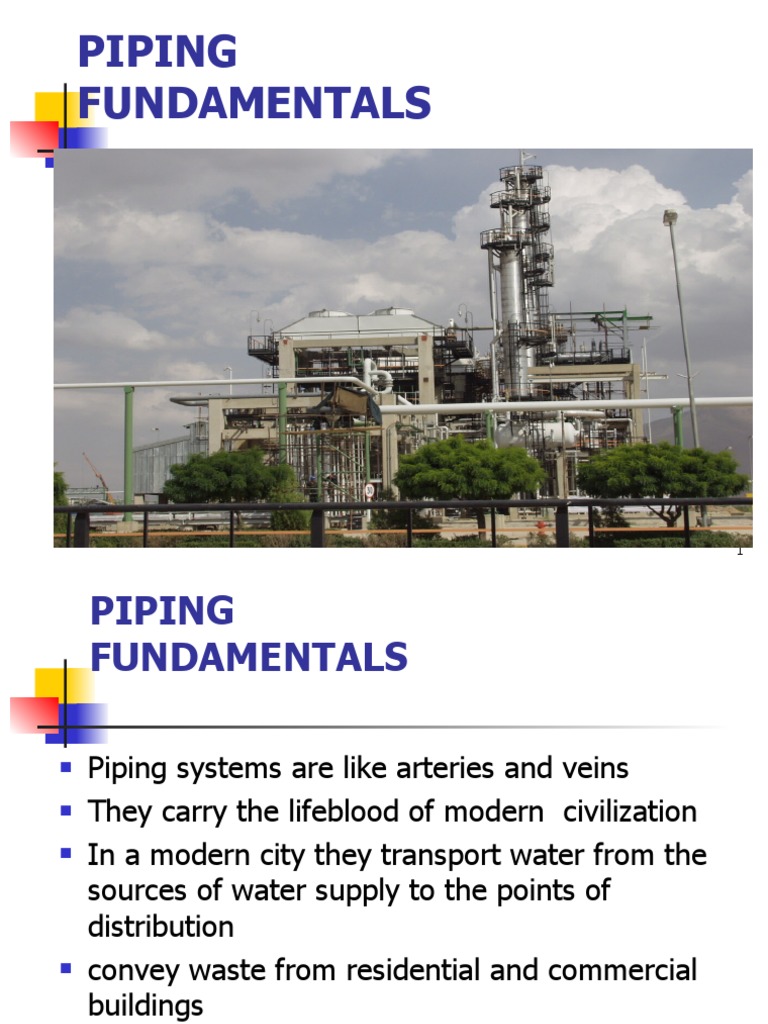 Piping Fundamentals | PDF | Pipe (Fluid Conveyance) | Valve