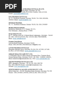 Pharma Companies in Goa List | PDF | Companies | Biotechnology