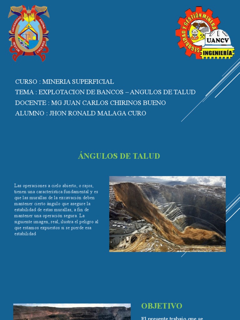 Ángulos de Taludes | PDF
