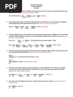 Heparin Drip Practice Calculation Problems For Nursing | PDF