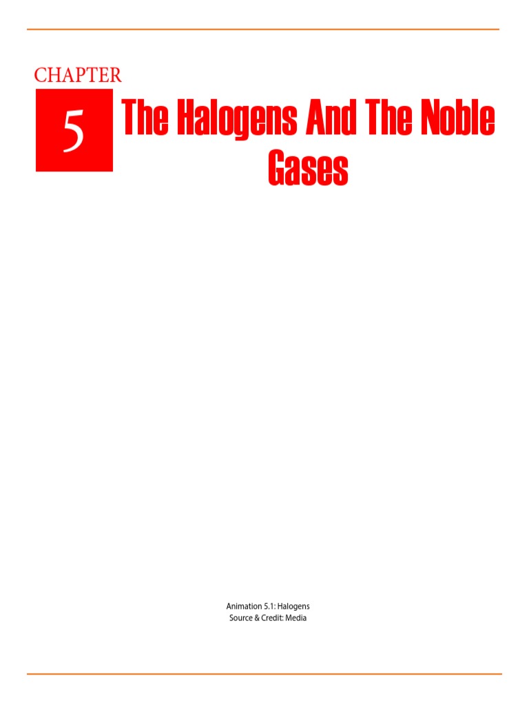 Chemistry Chapter 5 | PDF | Chlorine | Iodine