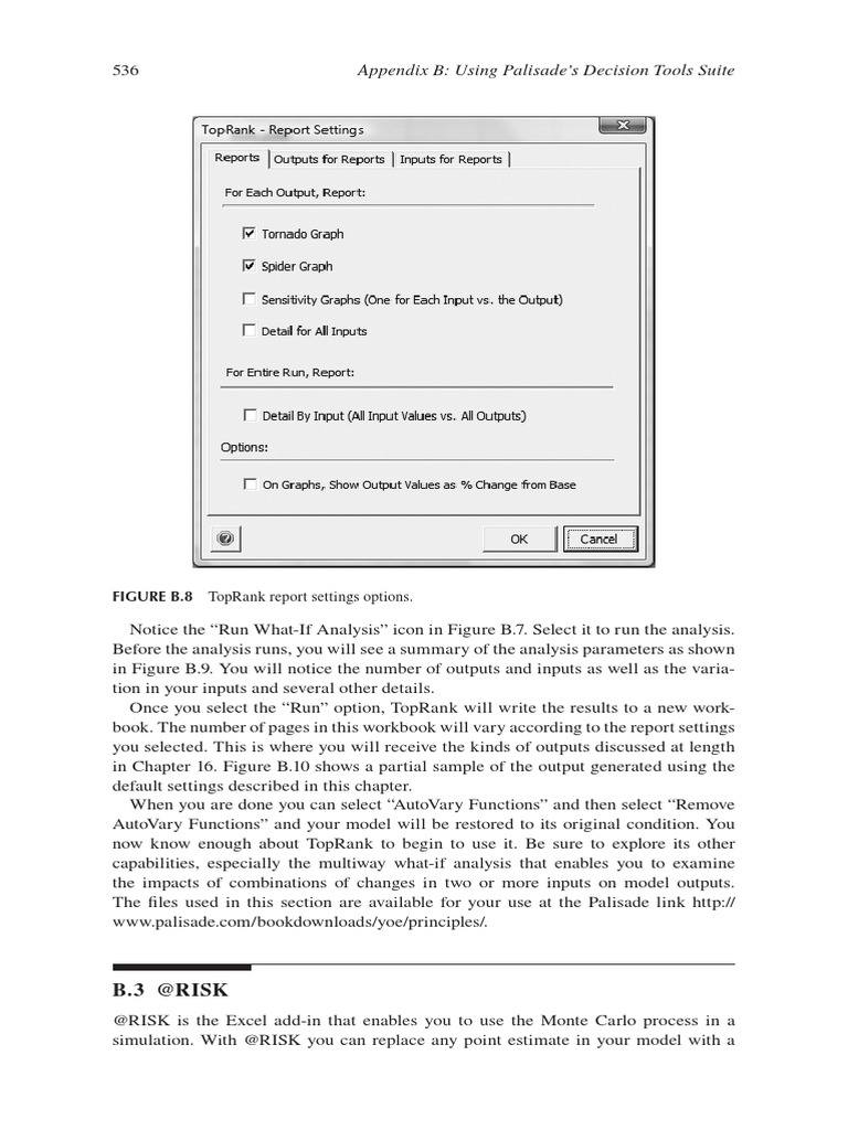 Using Palisade Decision Tools Suite | PDF | Sensitivity Analysis ...