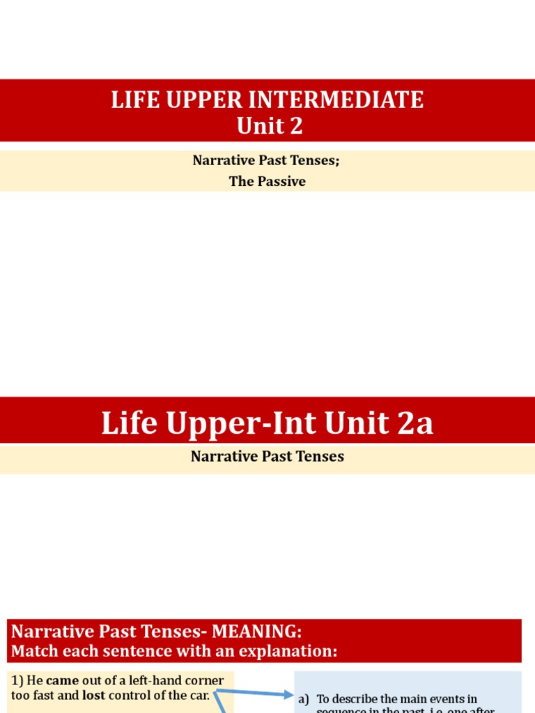 LIFE UPPER-INT U2 Grammar | PDF | Grammar | Linguistics