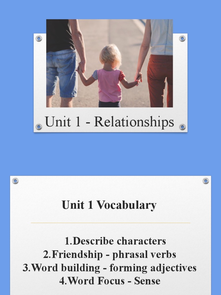 Vocabulary for Describing Relationships | PDF | Shyness | Noun