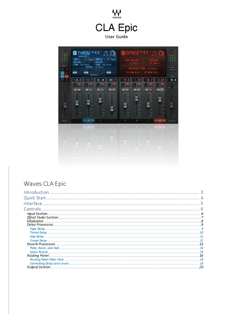 CLA Epic: User Guide | PDF | Acoustics | Telecommunications Engineering