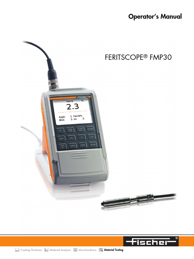 Opm Fmp30 Feritscope 902-097 en | PDF | Calibration | Electrical Connector