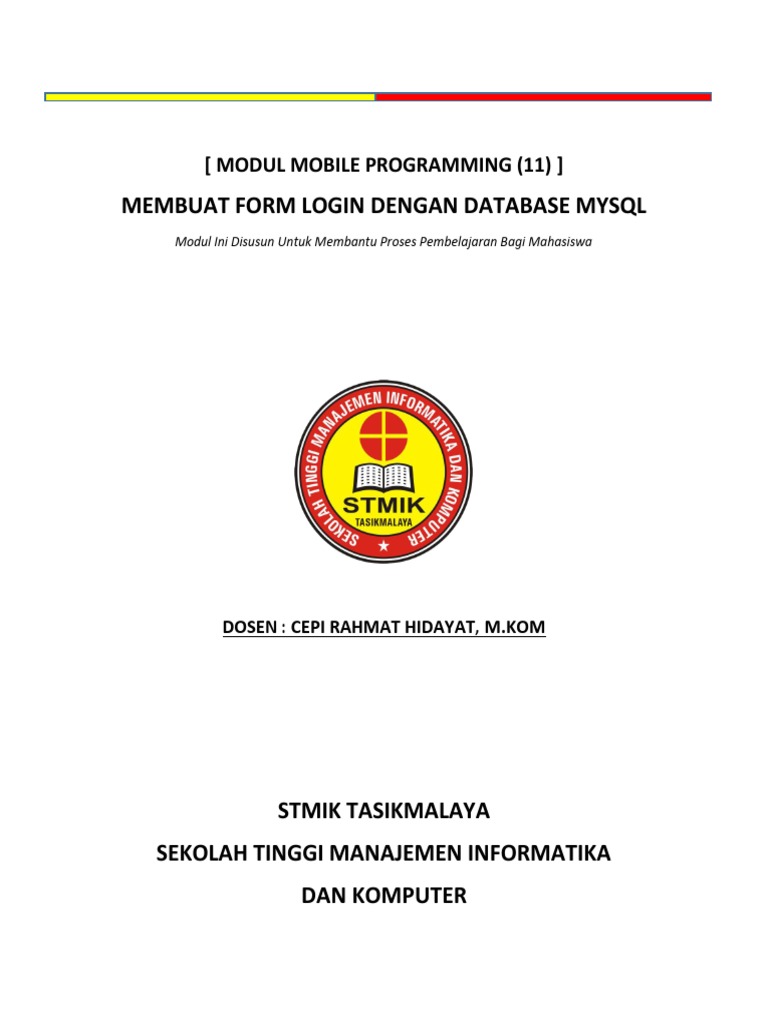 Mobile Programming Pertemuan 11 | PDF