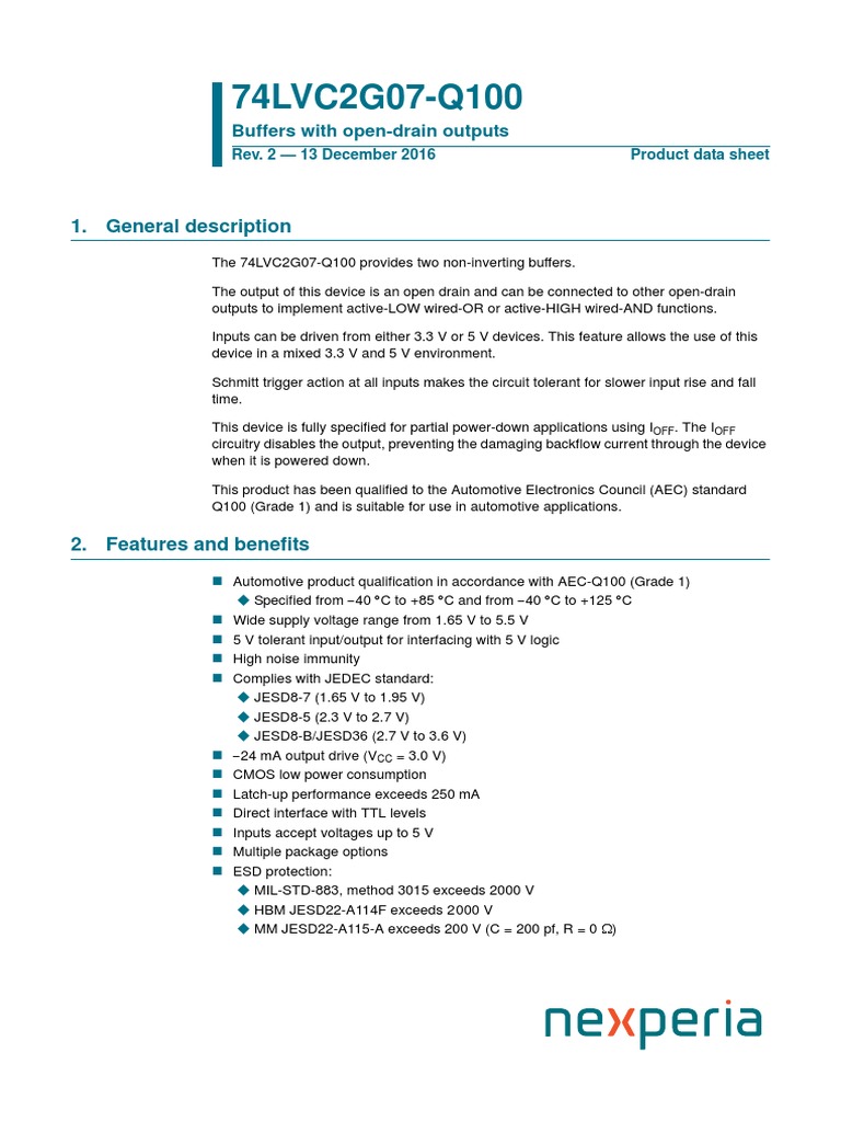 Buffers With Open Drain Outputs | PDF | Electrical Engineering ...