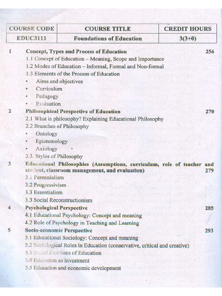 Foundation of Education | PDF
