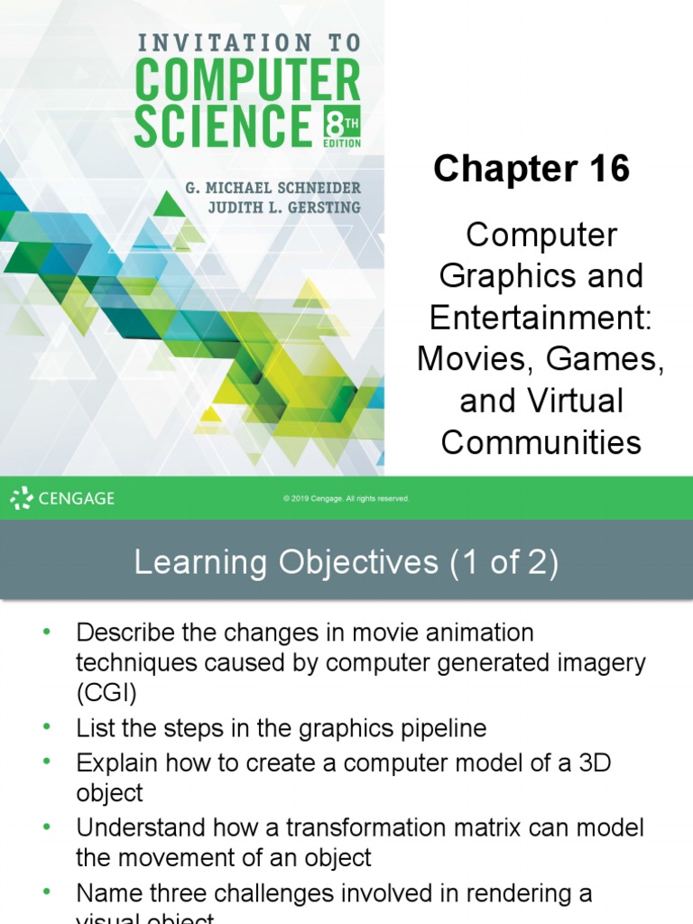 Schneider - Ch16 - Inv To CS 8e | PDF | Computer Graphics | Computer Generated Imagery