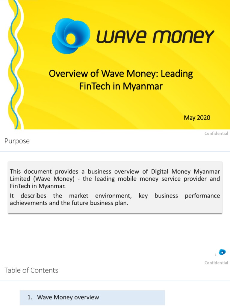 Overview Of Wave Money Leading Fintech In Myanmar PDF Banks Over
