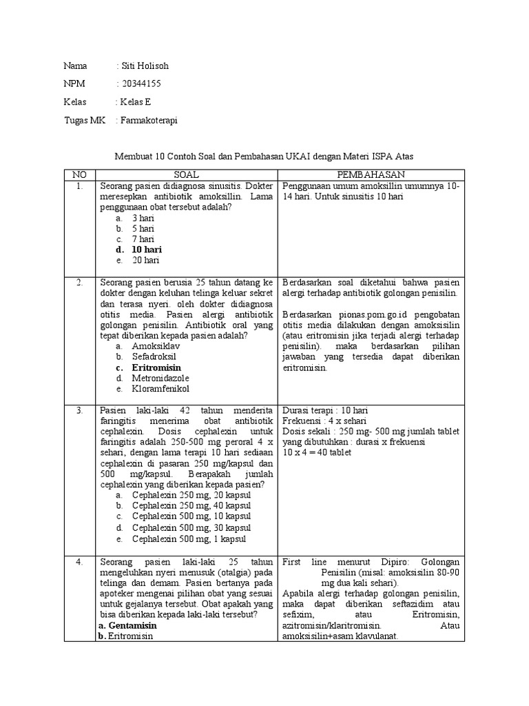 Soal Ukai Ispa Kelompok 3 | PDF