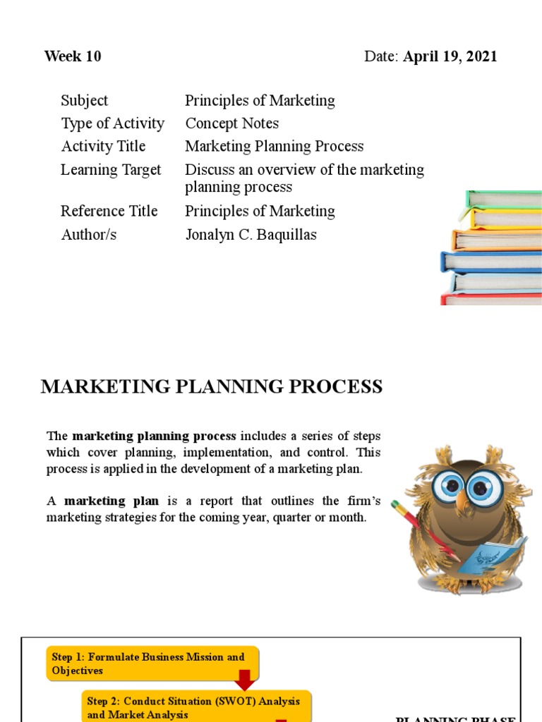 Marketing Planning Process | PDF | Swot Analysis | Market Analysis