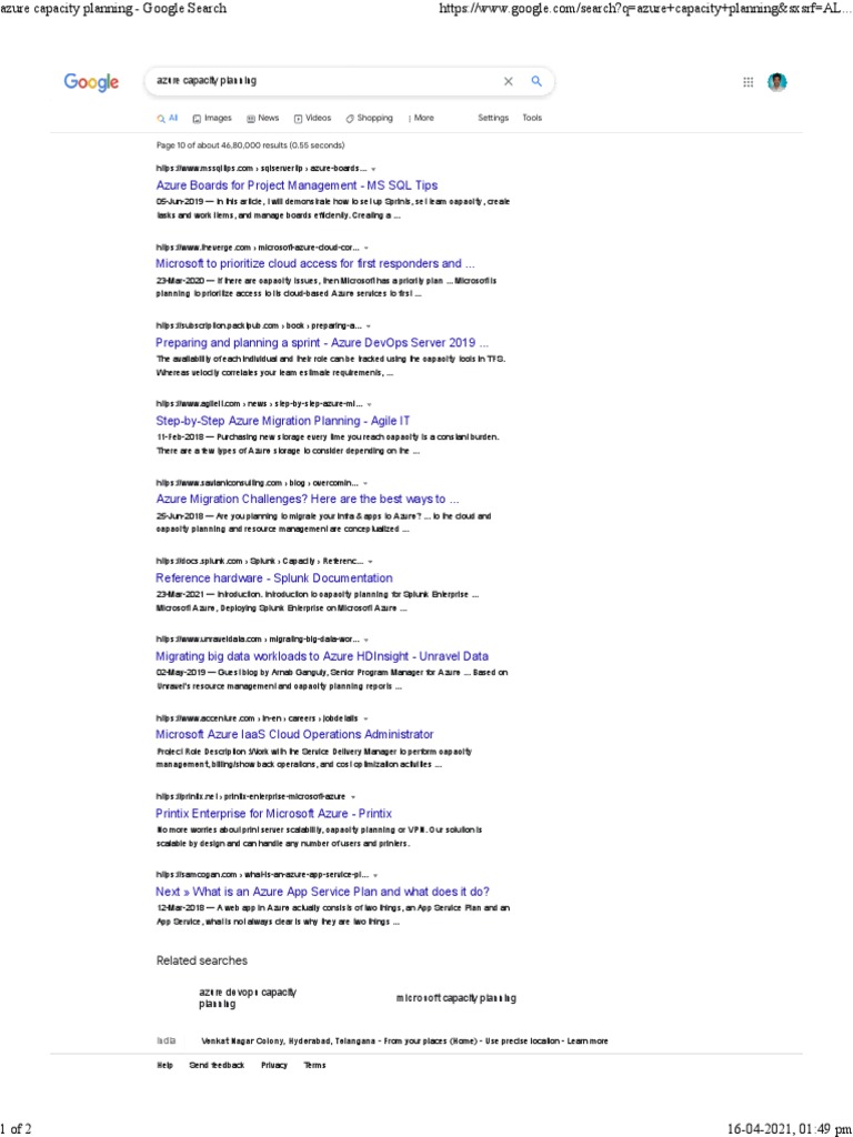 Azure Capacity Planning - Google Search - 11 | PDF | Microsoft Azure ...