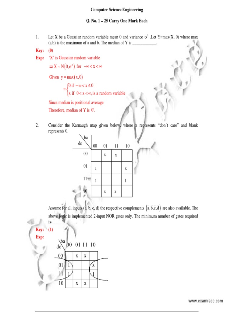 Computer Science Engineering Exam Questions | PDF | Transmission Control Protocol | Pointer ...