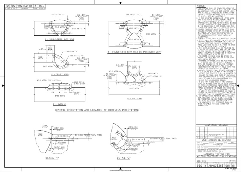 AB-036386 Hardness Testing For Welding Procedure Qualification | PDF ...