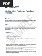 Checklist Safety Injection | PDF | Injection (Medicine) | Syringe