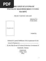 Pneumatic Reciprocating Hack Saw Machine | PDF | Pneumatics | Valve