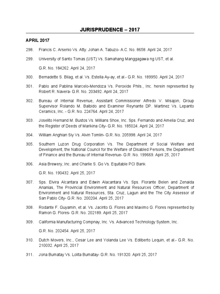 Bar Ops 2 Full List of Assigned Cases2017 2019 | PDF | Philippines ...