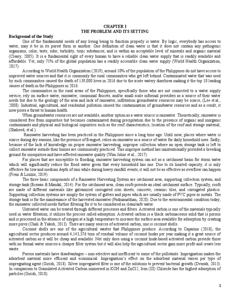 Research-Write-up (Print) | PDF | Filtration | Adsorption