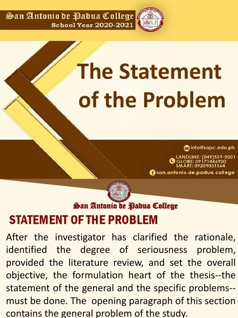 Qualitative Problem Statement Guide | PDF | Qualitative Research | Question