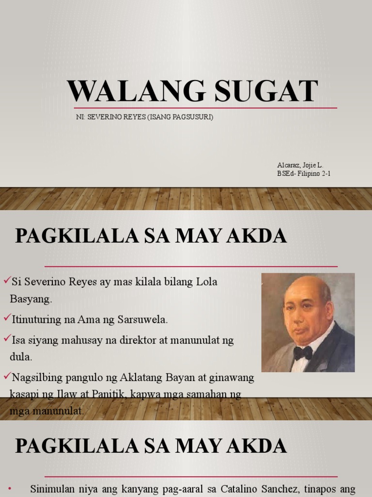 WALANG SUGAT (Pagsusuri) | PDF