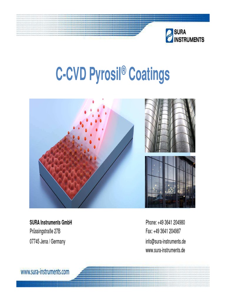 C-CVD Pyrosil Coatings: Sura Instruments GMBH | PDF | Adhesive ...