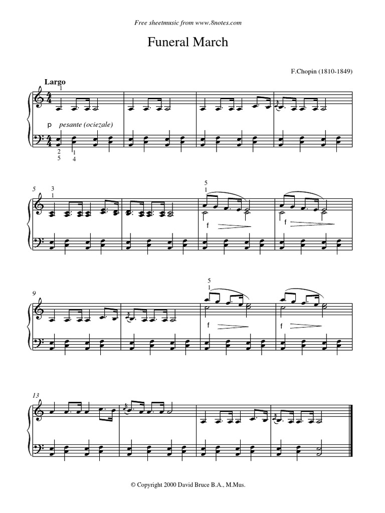 Chopin Funeral March | PDF