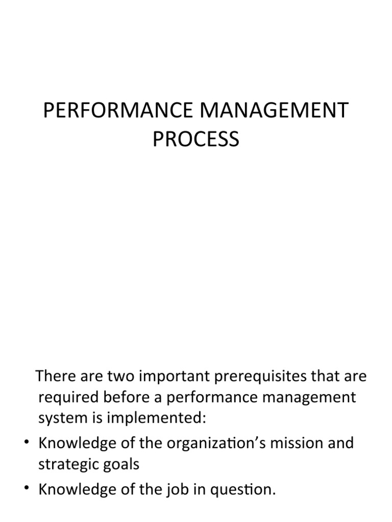 Chapter 2 (Performance Management Process) | PDF | Performance ...