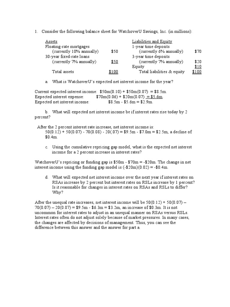 FIM Exercise Ans | PDF | Bond Duration | Bonds (Finance)