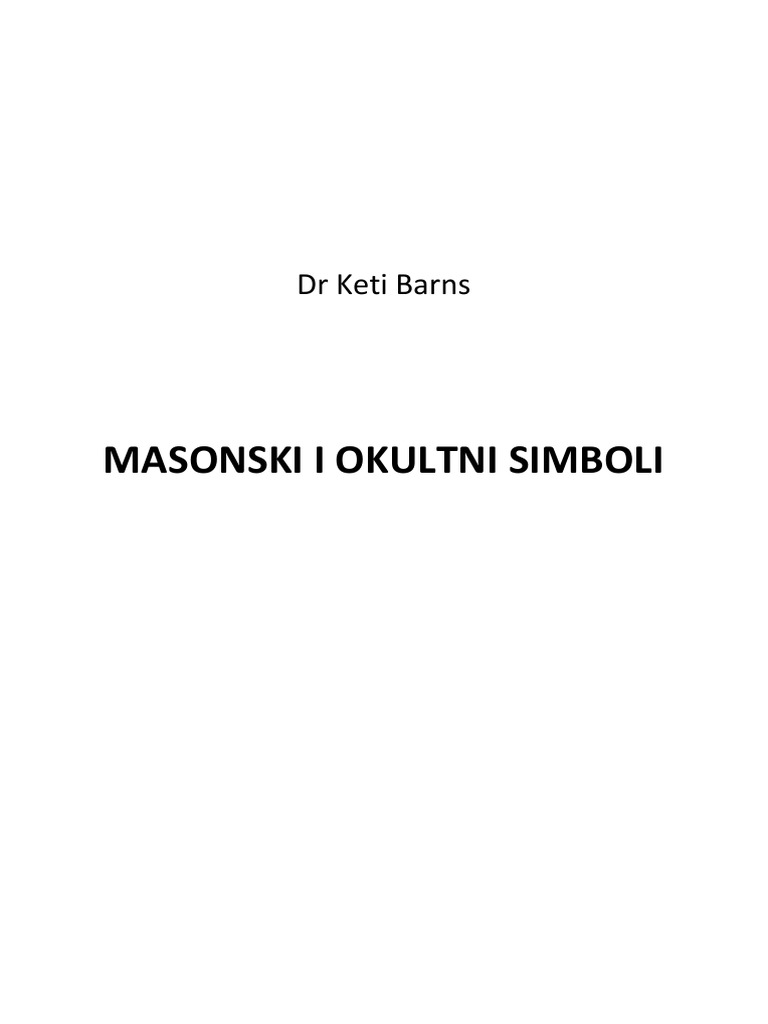 Masonski I Okultni Simboli | PDF