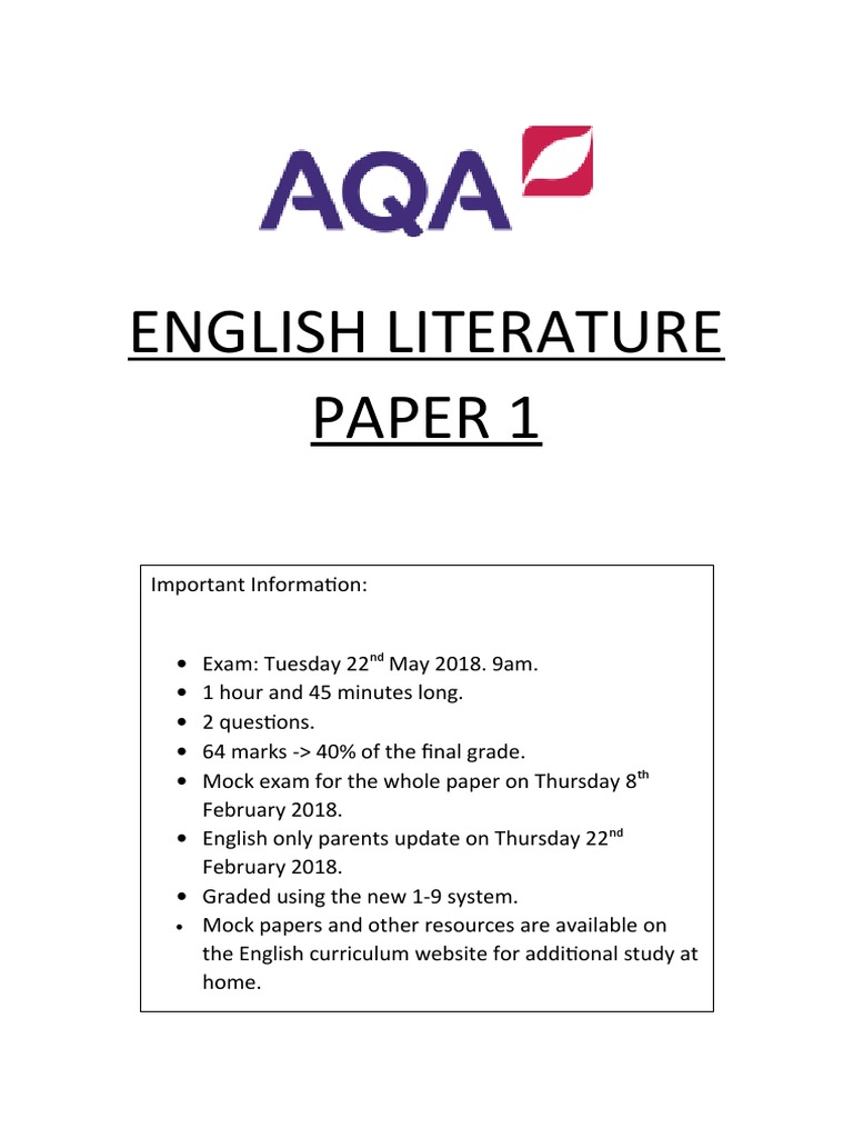 English Literature Paper 1 Macbeth CC | PDF | Strange Case Of Dr Jekyll ...