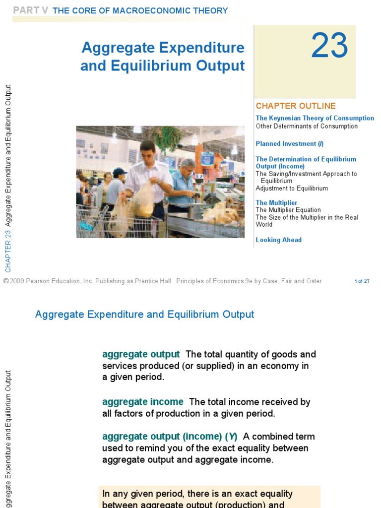 Aggregate Expenditure and Equilibrium Output: Chapter Outline | PDF | Output (Economics ...