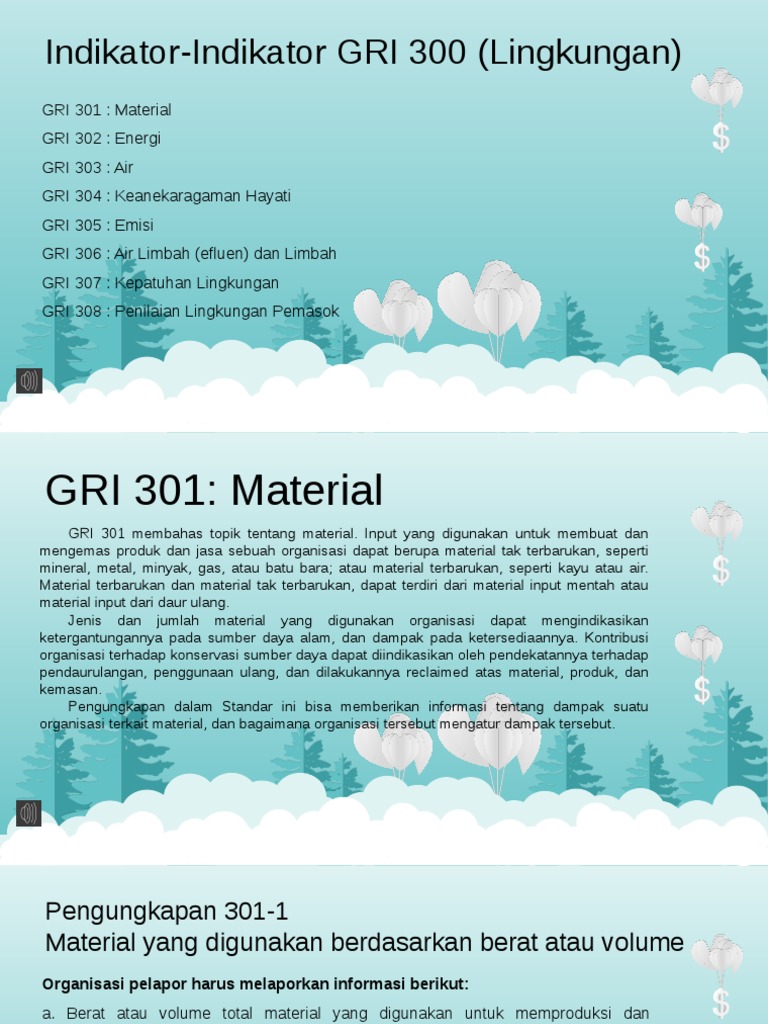 GRI Kinerja Lingkungan 301 308 | PDF